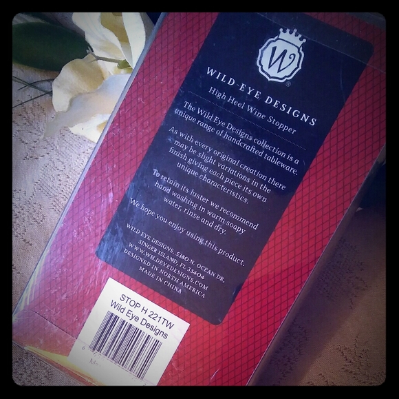 Wild Eye Designs | Dining | Wild Eye Designs Glitter High Heel Wine ...